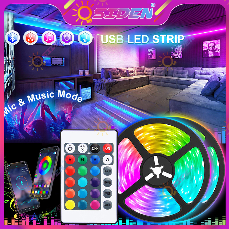 OSIDEN RGB đèn dây led 5M 10M 15M 20M đèn led trang trí phòng ngủ Điều ...