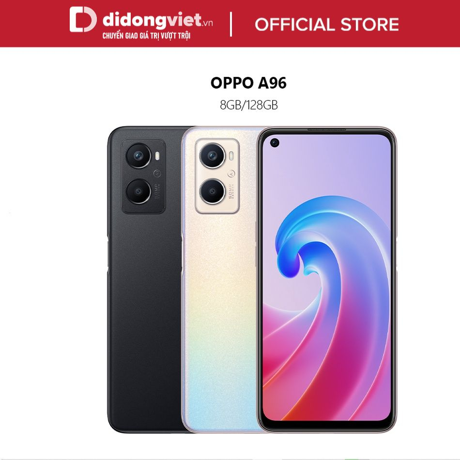 Điện thoại OPPO A96 8GB/128GB Chính Hãng - Màn hình 6.59" FHD+, Tần số ...