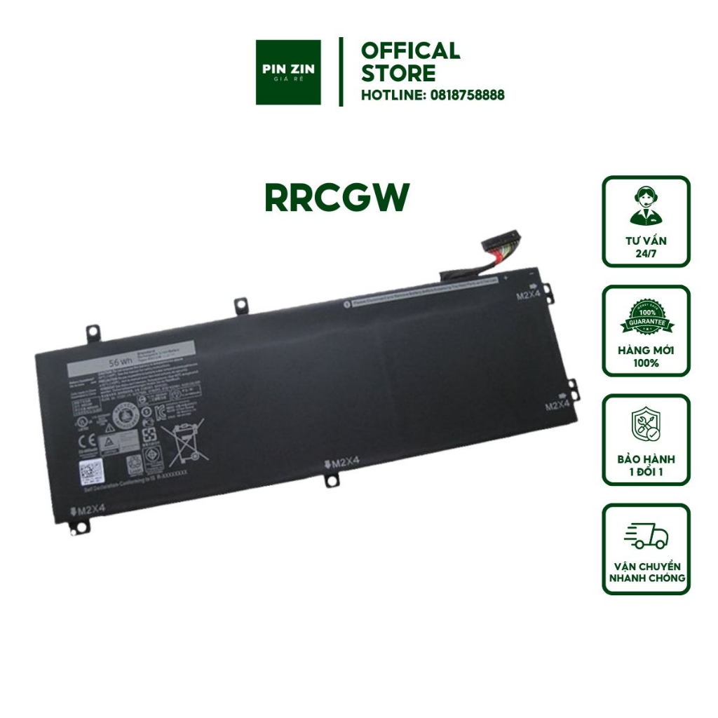 [PIN ZIN NEW ] PIN MÁY TÍNH XÁCH TAY Dell (Original)56Wh Xps 15 9550 ...