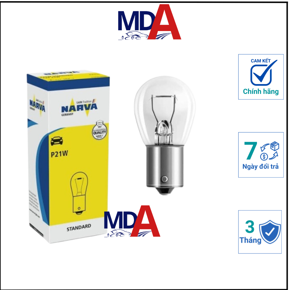 [Chính hãng] Bóng đèn phanh, đèn lùi, xi nhan chân cài P21W 12V chính ...