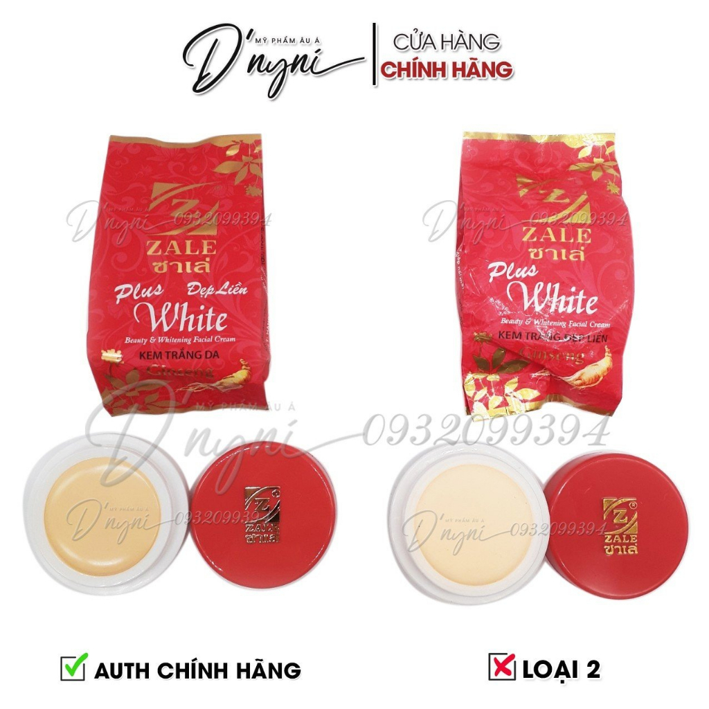 Kem Zale Đỏ Nhân Sâm Dưỡng Trắng Da Zale Plus White Beauty & Whitening ...