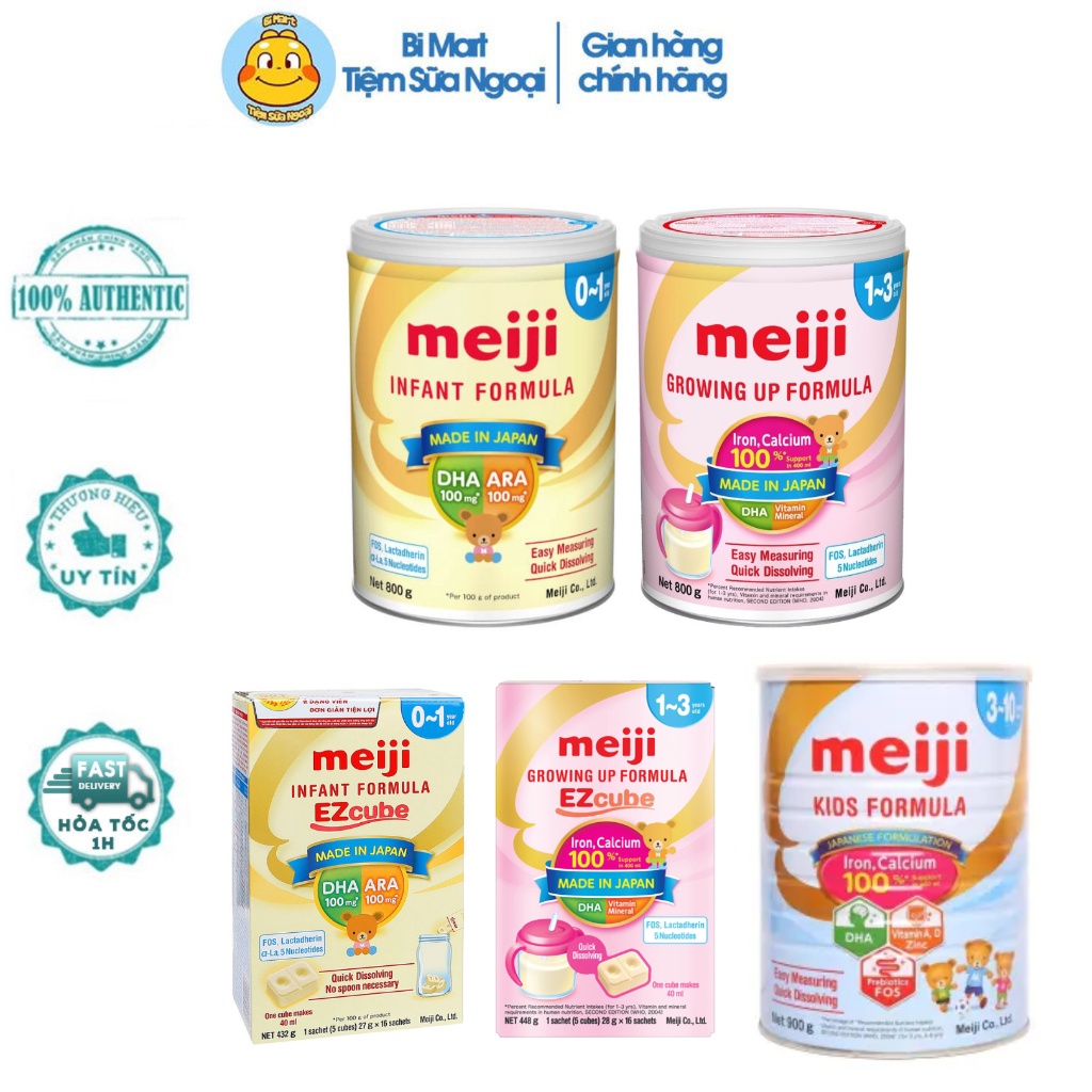 [Chính hãng] Sữa Bột Meiji Nhập Khẩu Số 0-1 và 1-3 và 3-10 800g | Shopee Việt Nam