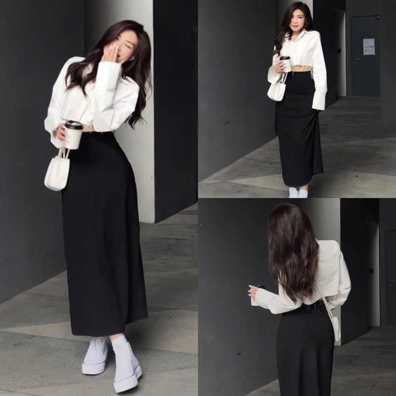 Chân Váy Midi Dáng Dài Tôn Dáng Tôn Eo Mã D01 SNUPI | Shopee Việt Nam