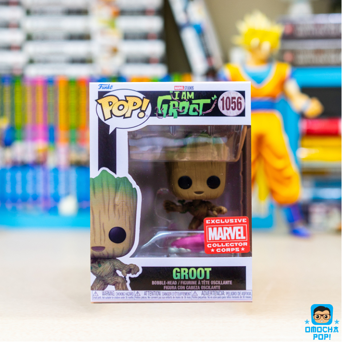Mô Hình Chính Hãng Funko Pop Marvel: I am Groot - Groot tem Marvel ...