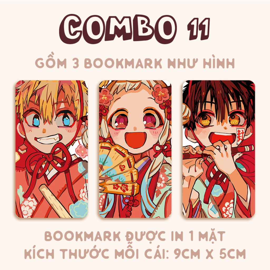Bộ 3 bookmark HANAKO-NENE-KOU trong CẬU MA NHÀ XÍ HANAKO - Jibaku ...