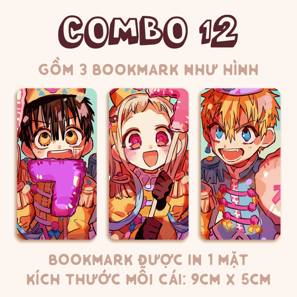 Bộ 3 bookmark HANAKO-NENE-KOU trong CẬU MA NHÀ XÍ HANAKO - Jibaku ...