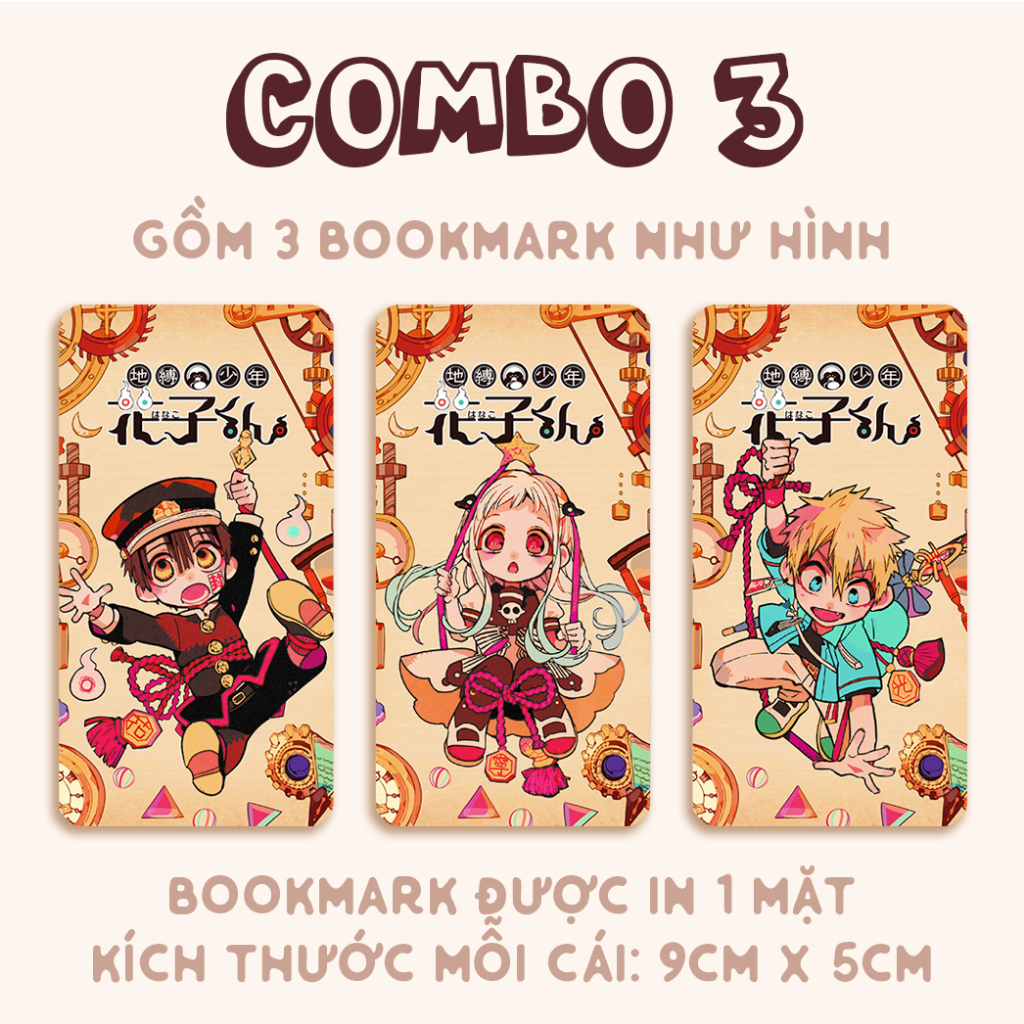 Bộ 3 bookmark HANAKO-NENE-KOU trong CẬU MA NHÀ XÍ HANAKO - Jibaku ...
