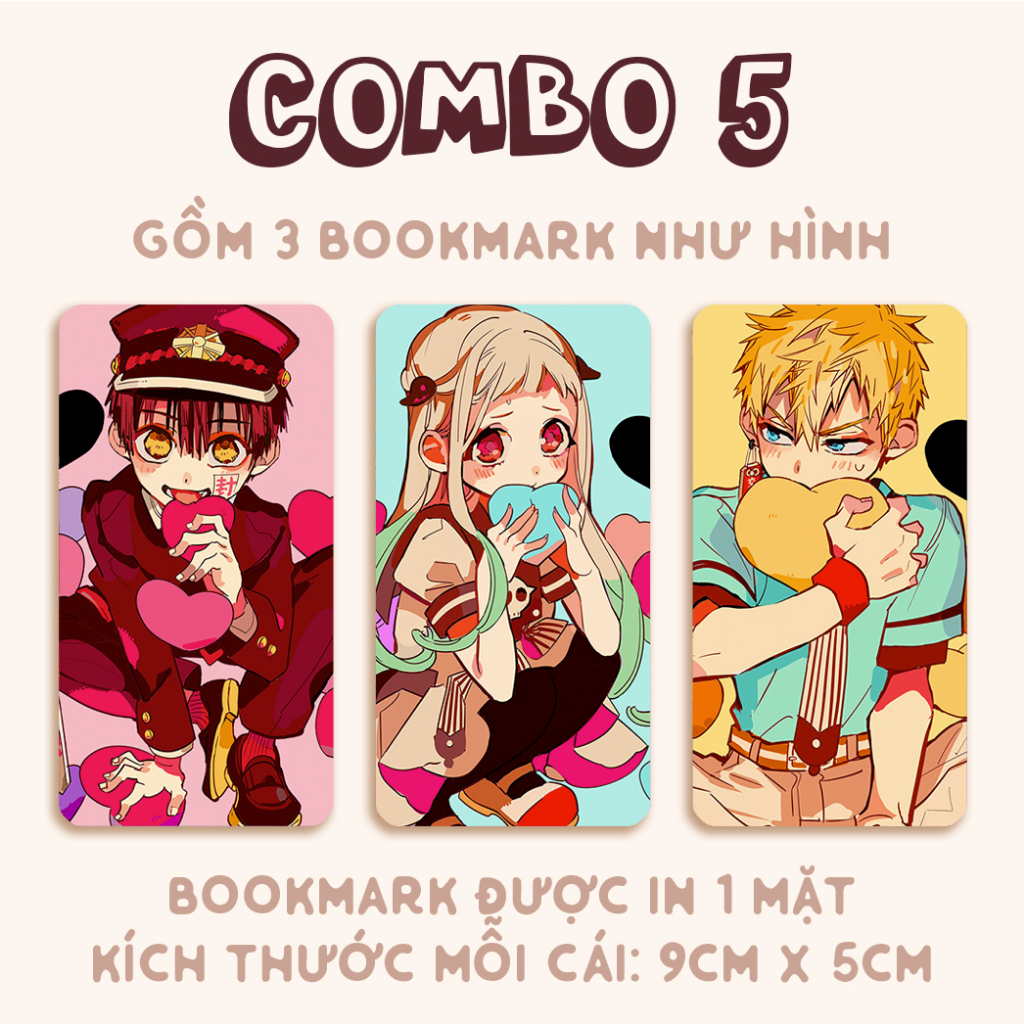 Bộ 3 bookmark HANAKO-NENE-KOU trong CẬU MA NHÀ XÍ HANAKO - Jibaku ...
