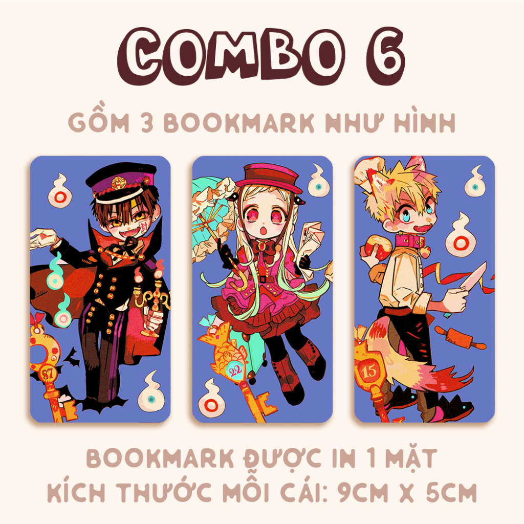 Bộ 3 bookmark HANAKO-NENE-KOU trong CẬU MA NHÀ XÍ HANAKO - Jibaku ...