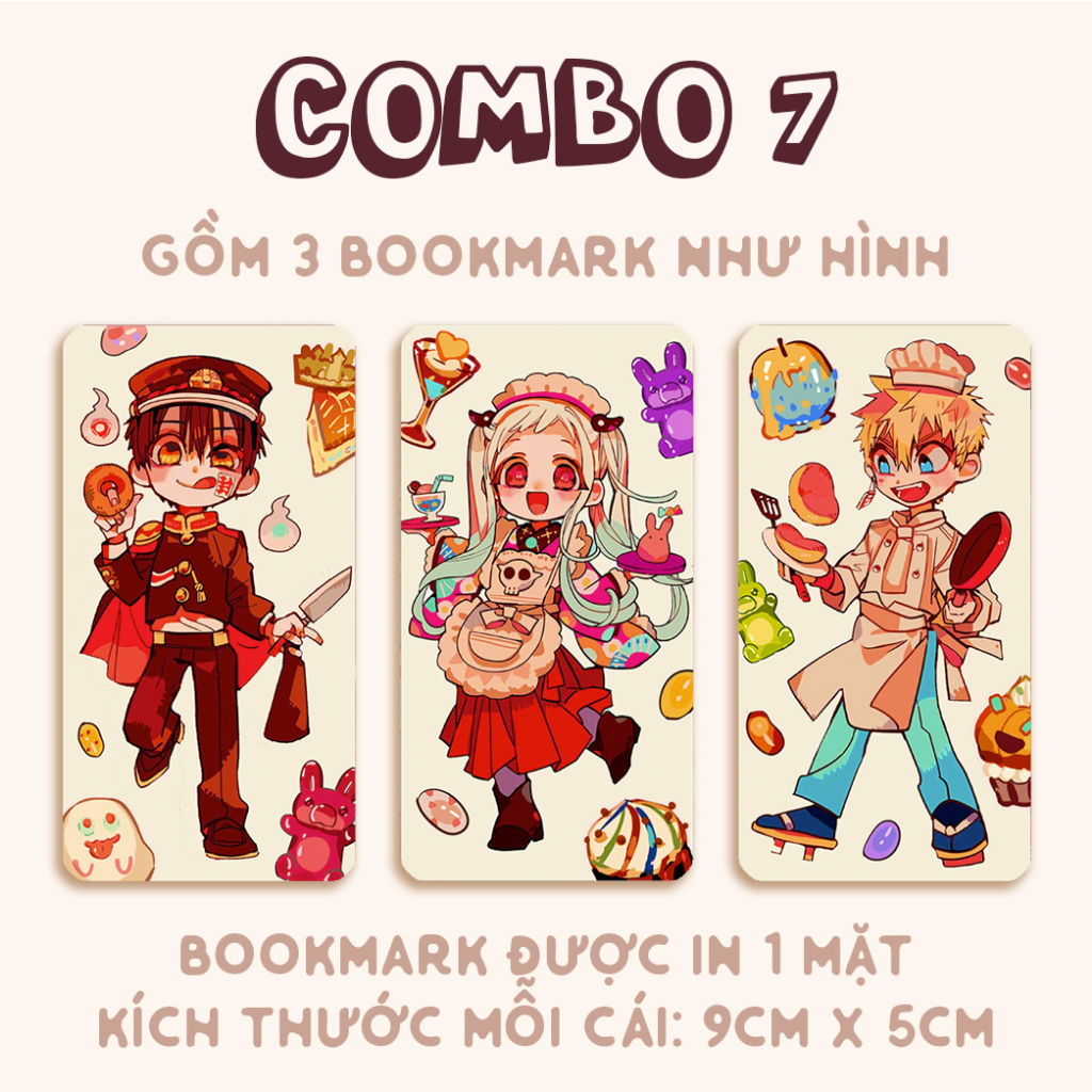 Bộ 3 bookmark HANAKO-NENE-KOU trong CẬU MA NHÀ XÍ HANAKO - Jibaku ...