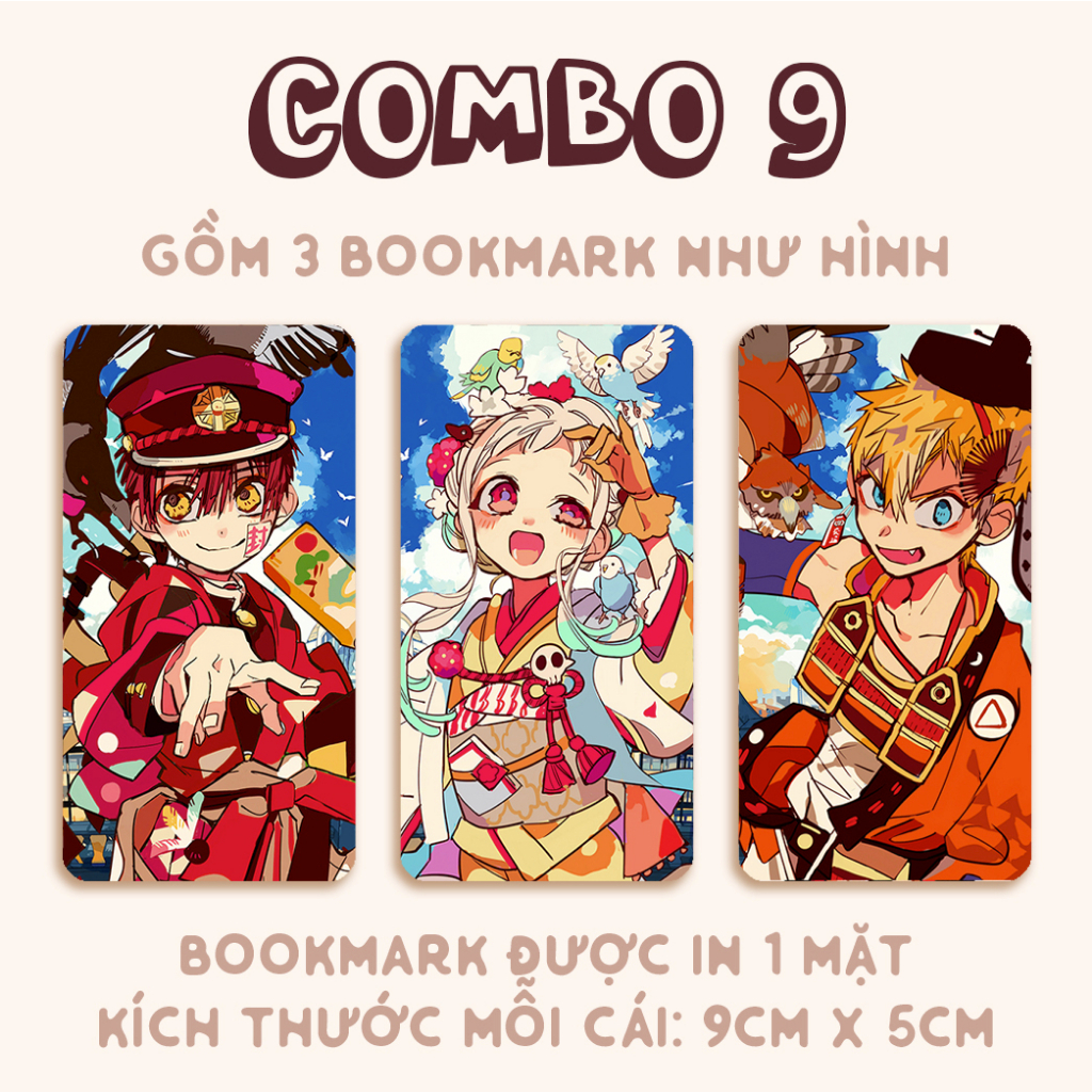 Bộ 3 bookmark HANAKO-NENE-KOU trong CẬU MA NHÀ XÍ HANAKO - Jibaku ...
