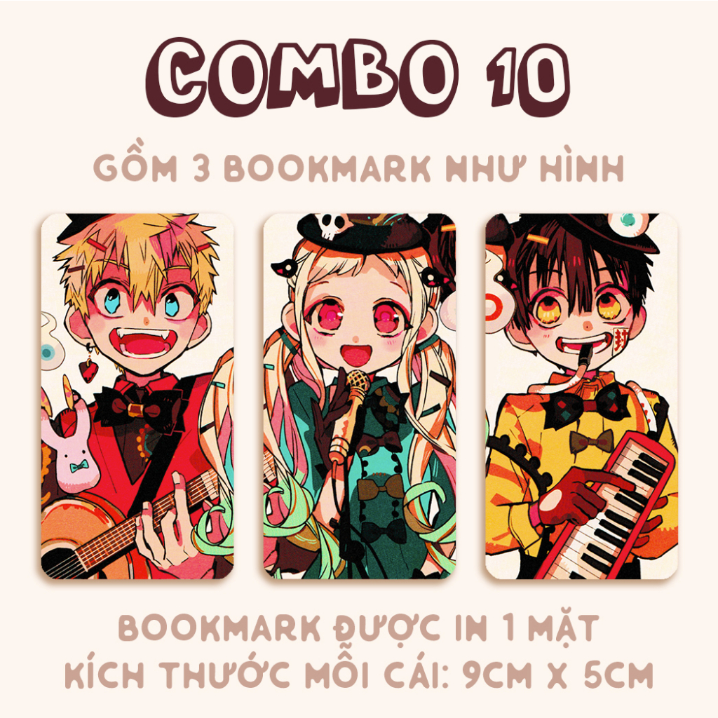 Bộ 3 bookmark HANAKO-NENE-KOU trong CẬU MA NHÀ XÍ HANAKO - Jibaku ...
