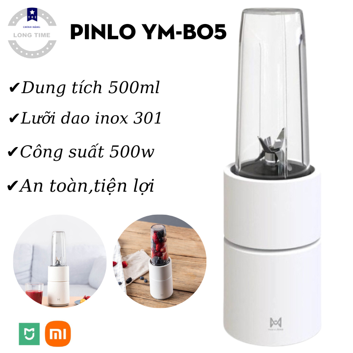 Máy say sinh tố cầm tay Xiaomi Pinlo YM-B05, Dung tích 500ml, Công suất ...