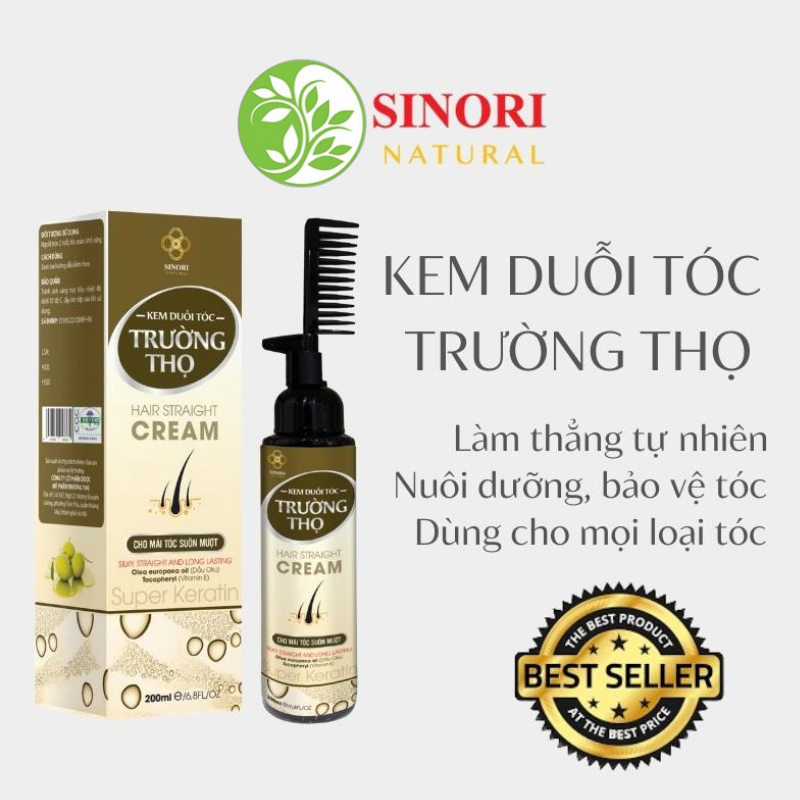 Kem duỗi tóc tại nhà Sinori không cần kẹp nhiệt , chứa Protein không ...