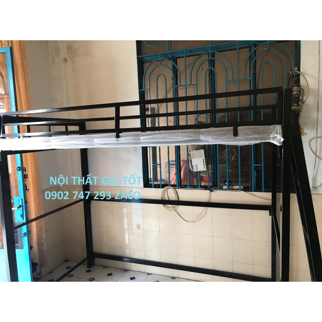 [MIỄN SHIP -RÁP ] giường sắt 1 tầng trên cao -hộp 4-8 bền đẹp - mới 100 ...