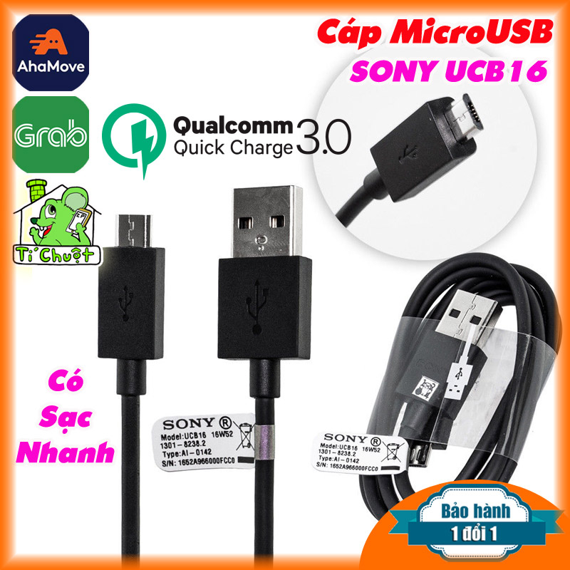 [Chính Hãng] Cáp Micro USB Sony UCB16 ZIN Sạc Nhanh Dài 1m | Shopee ...