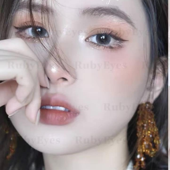 Ruby Eyes Kính Áp Tròng Mẫu Xám Greyish Silicone Hydrogel Ruby Eyes
