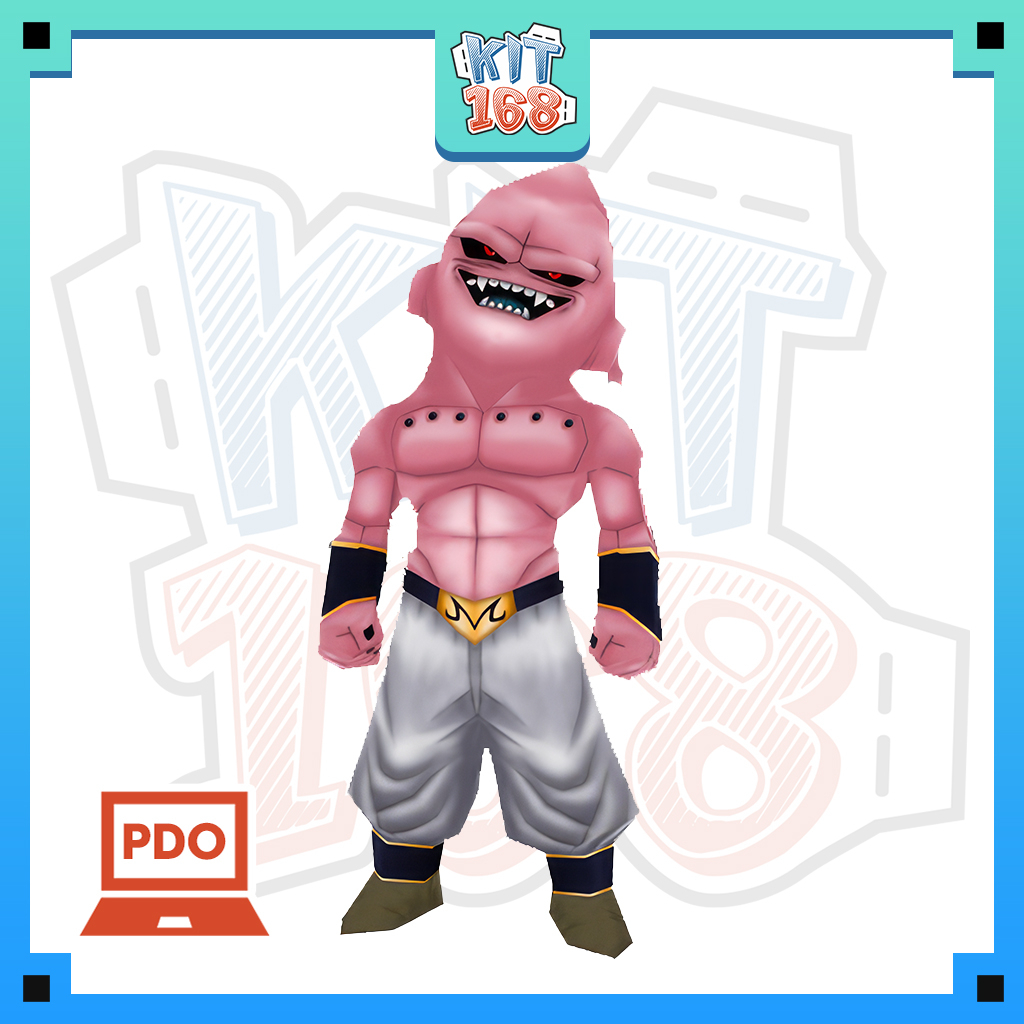 Mô hình giấy Anime Game Chibi Super Buu ver 1 - Dragon Ball | Shopee ...