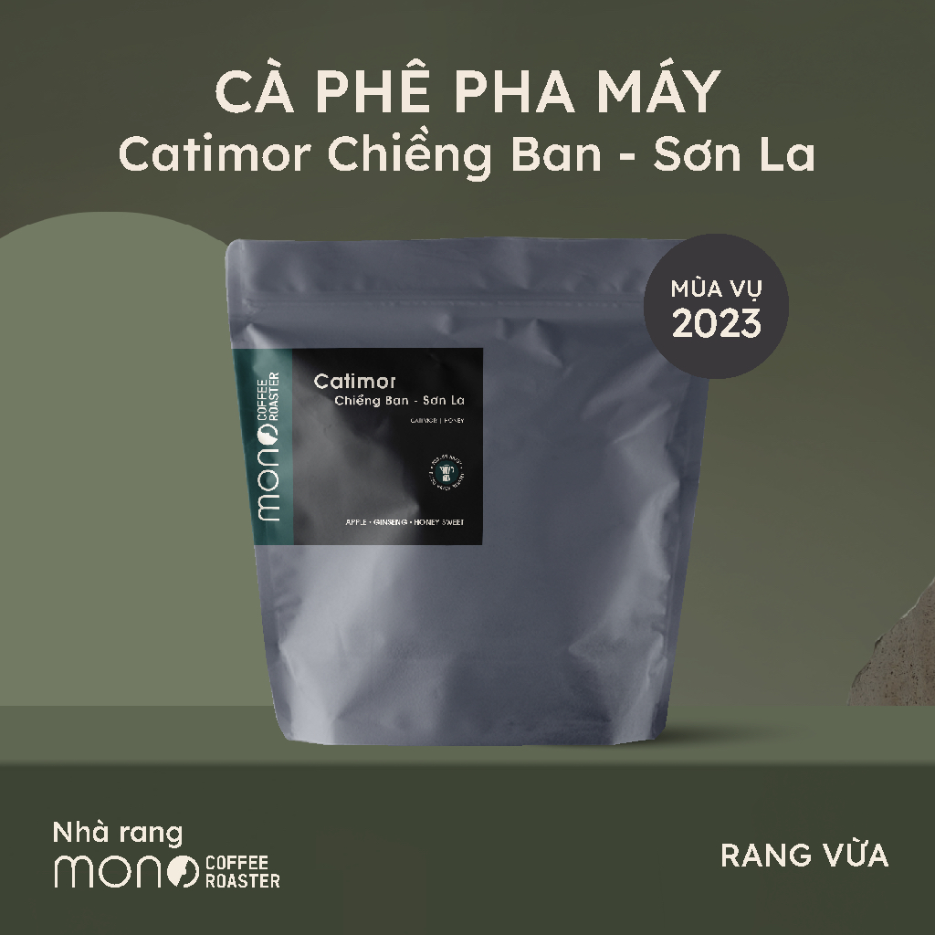 Cà phê đặc sản Catimor Chiềng Ban Sơn La, rang vừa, pha máy espresso ...