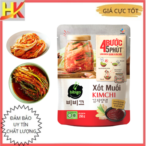 Xốt Muối Kim Chi Hàn Quốc, Xốt Muối Kim Chi BiBiGo CJ Foods Gói 250G, Xốt Muối Kim Chi Chuẩn Vị ...