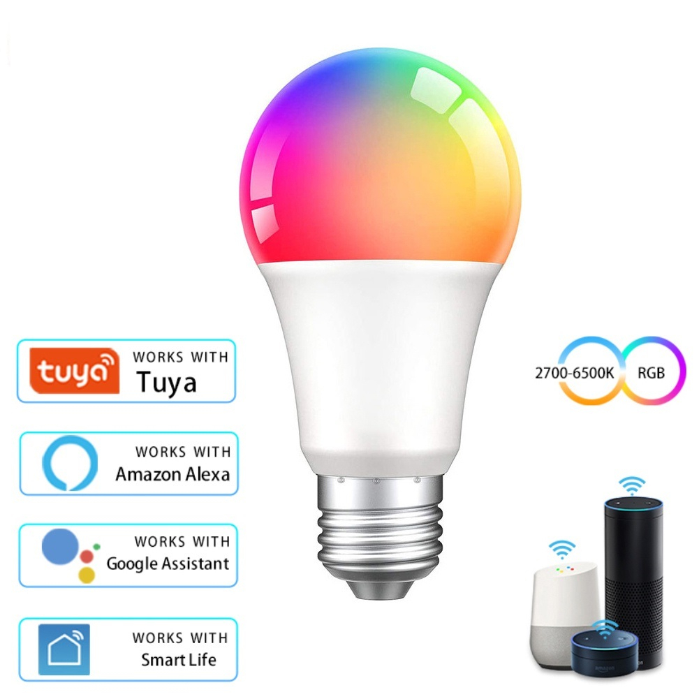 Bóng đèn thông minh Tuya Zigbee / Wifi / Bluetooth, Bóng đèn LED RGB 16 ...