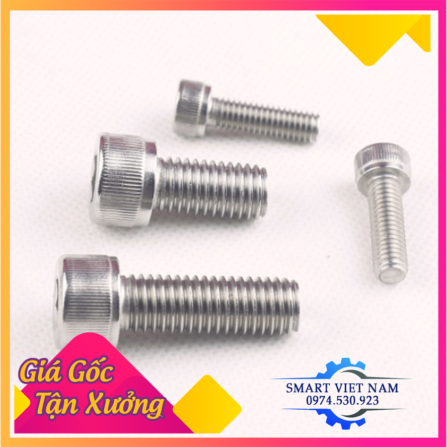 Bulong inox đầu trụ M5 lục giác chìm,Combo 100 Chiếc | Shopee Việt Nam