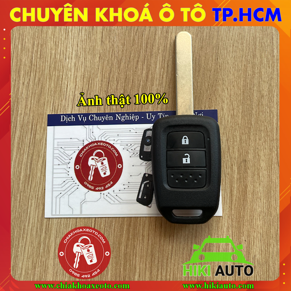 Vỏ chìa khoá Honda Brio 2 nút loại remote thẳng, Thay vỏ nhựa cứng chịu ...