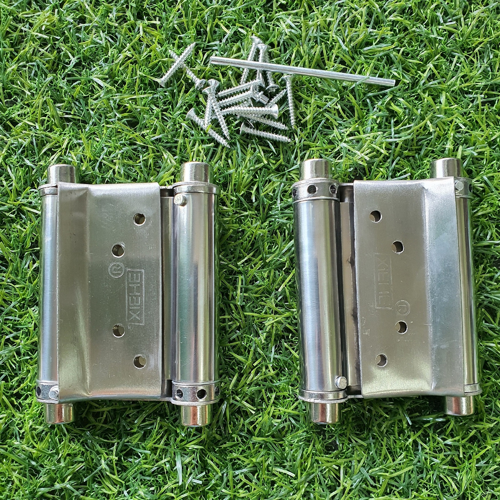 Bản lề cửa 2 chiều tự động XIEHE loại 8 cm bằng Inox 304 ( 01 bộ - 2 ...