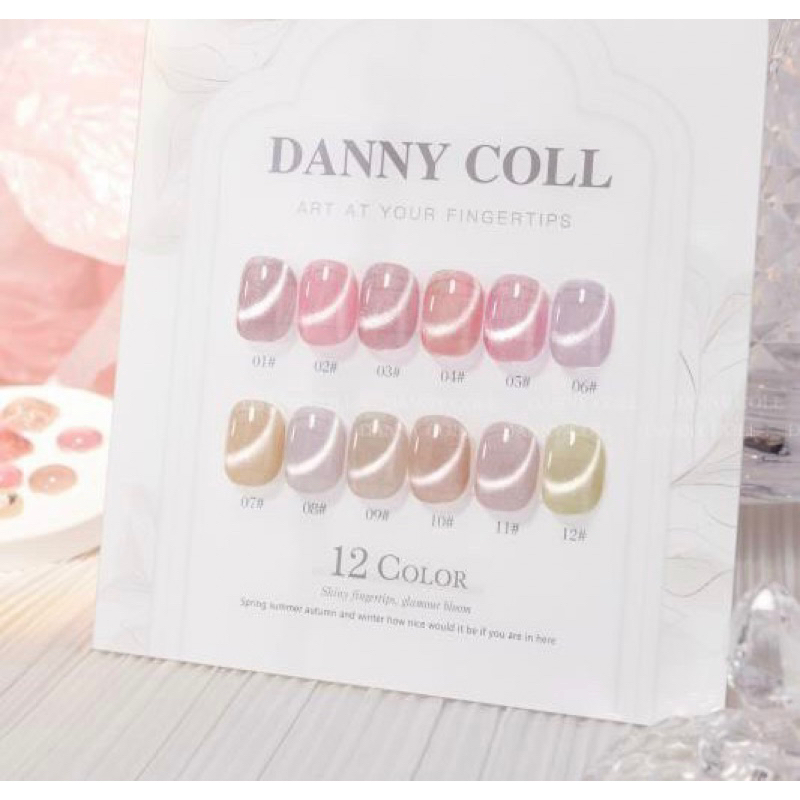 Set sơn gel mắt mèo Danny Coll 12 màu ( tông hồng ) | Shopee Việt Nam
