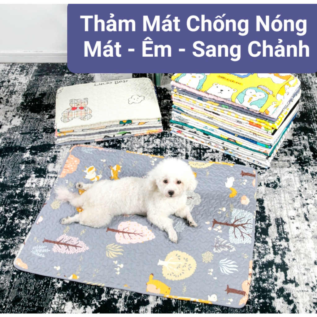 *Hoả tốc* Thảm mát cho chó mèo size lớn 40*50cm. Nệm điều hòa chống ...