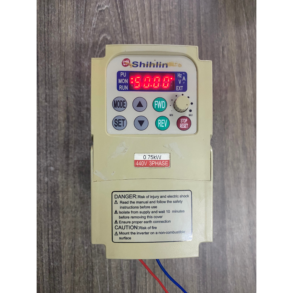 Biến tần SHIHLIN SS-043-0.75K-D nguồn 380VAC công suất 0.75kW tháo máy ...