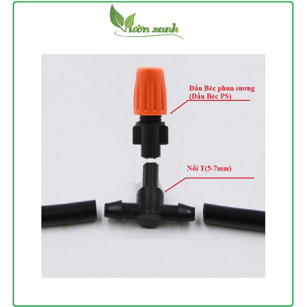Đầu Béc Phun Sương Tưới Cây Bằng Nhựa 1 Cửa - Chữ T (Phun Ngoài Trời) | Shopee Việt Nam