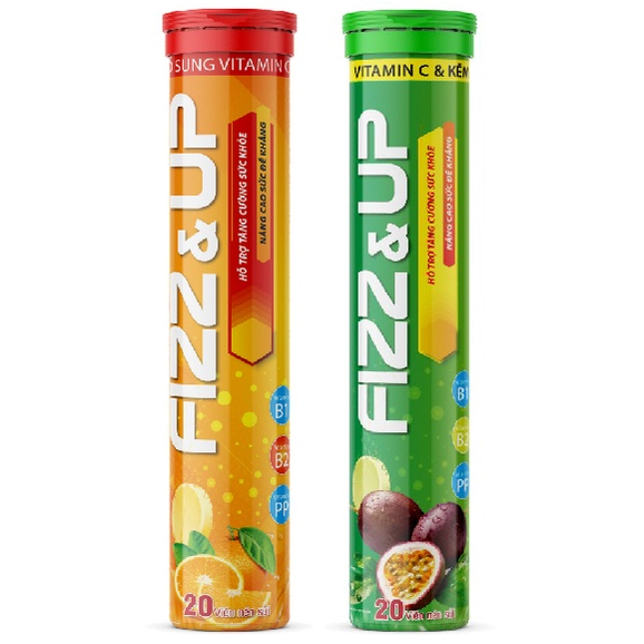 Viên Sủi Multivitamin Tăng Lực Tăng Sức Đề Kháng Green Heart Pharma ...