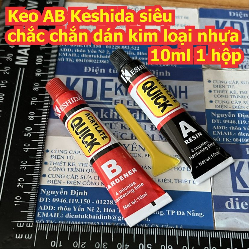 2 bộ Keo AB siêu chắc chắn dán kim loại nhựa gỗ gốm Keshida 20ml / Kafuter 70ml kde1861 | Shopee ...