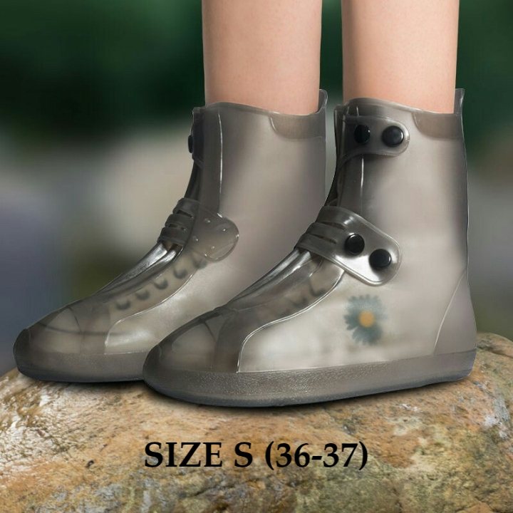 Ủng Bọc Giày Đi Mưa Silicon Chống Trơn Trượt Có Khuy Bấm/ Bọc Giày ...