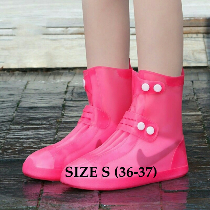 Ủng Bọc Giày Đi Mưa Silicon Chống Trơn Trượt Có Khuy Bấm/ Bọc Giày ...