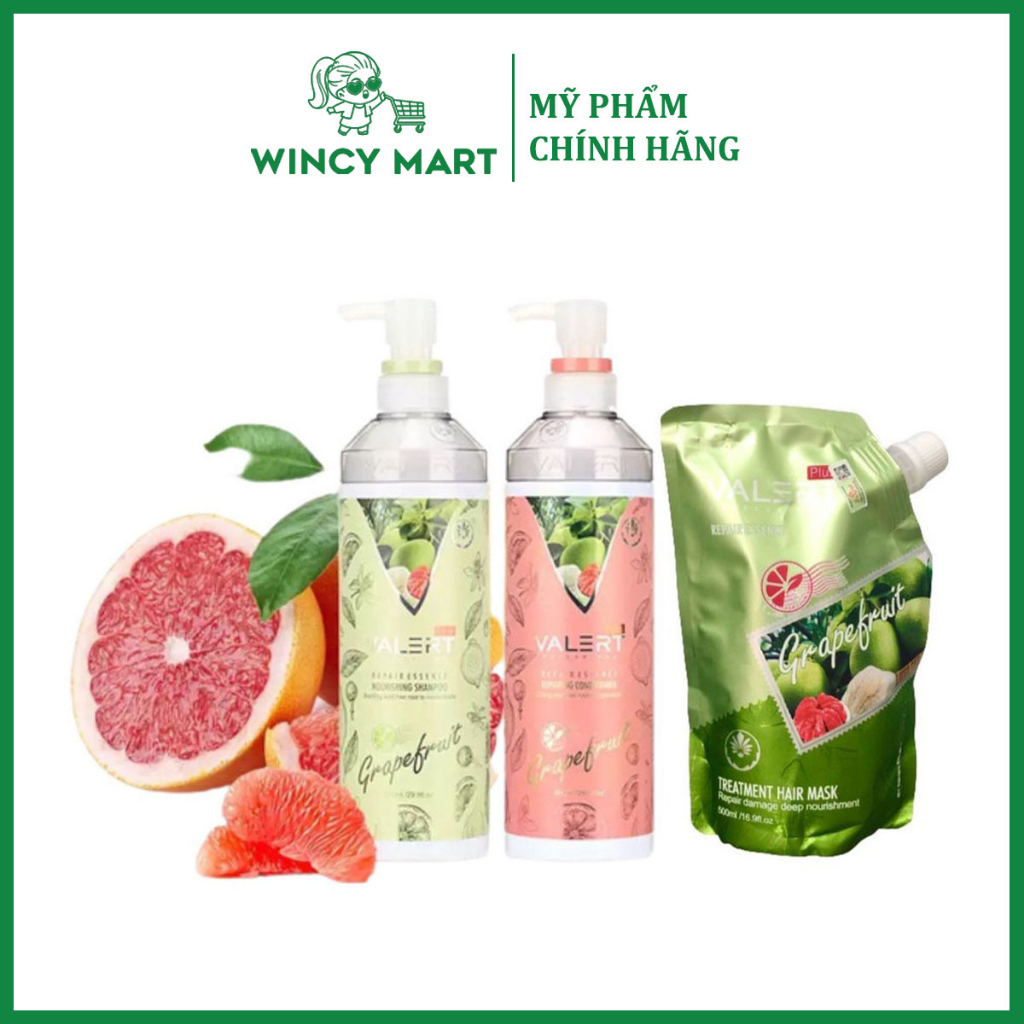 Bộ Dầu Gội Xả Bưởi Valert Grapefruit Siêu Mượt Chống Rụng Tóc, Phục Hồi ...