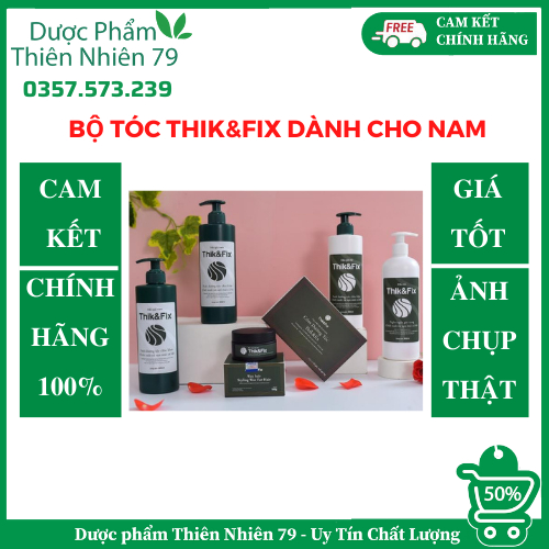 Bộ Tóc Thik&Fix dành cho Nam kích thích mọc tóc, giúp tóc chắc khỏe ...