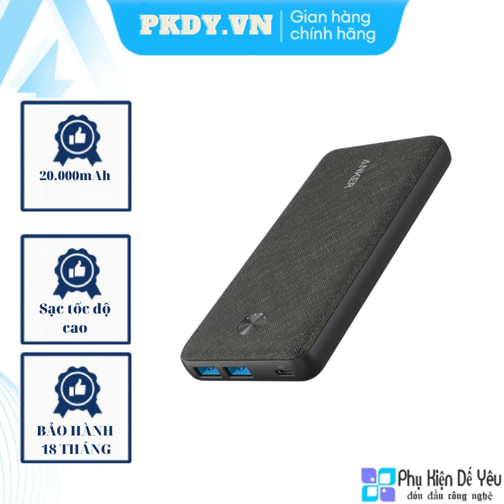 PIN SẠC DỰ PHÒNG ANKER POWERCORE III SENSE 20K - A1365 ( PHÂN PHỐI ...