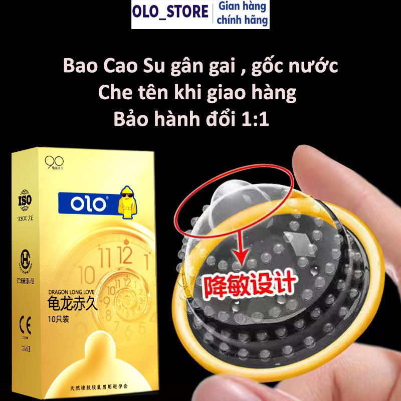 Bao Cao Su Olo 0,01mm siêu mỏng ,nhiều gel gân gai tạo cảm giác thú vị cho người sử dụng . hộp ...