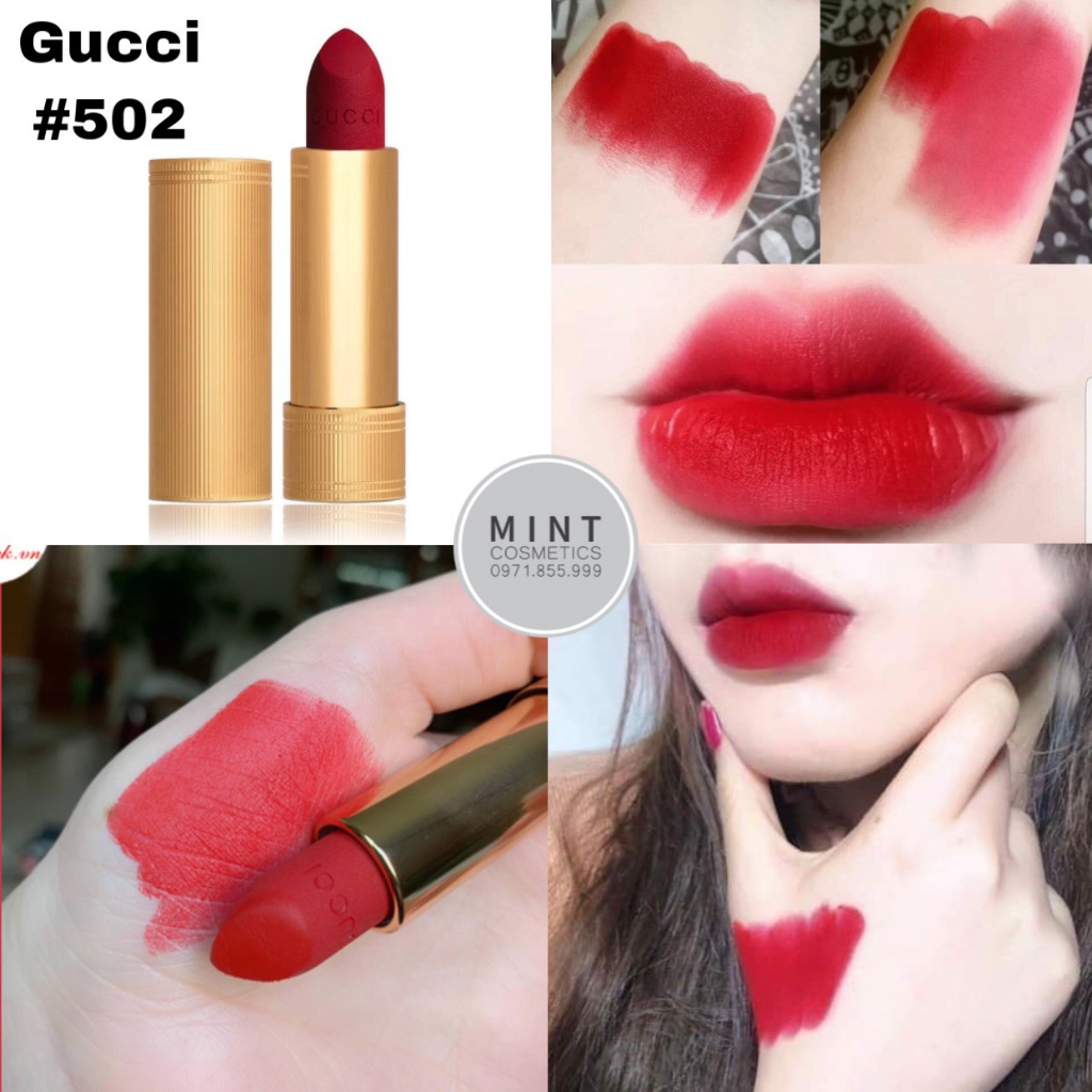 Son Gucci 505 Janet Rust, Son Gucci chính hãng Rouge Liquid Matte ...