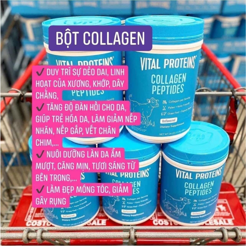 Bột Collagen thủy phân Vital Proteins Collagen Peptides Mỹ 680g | Shopee Việt Nam