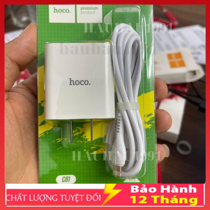 Bộ sạc nhanh Ho.co C81 USB sạc nhanh 2.1A, thích hợp với dòng dây nhựa dẻo, dài 1m | Shopee Việt Nam