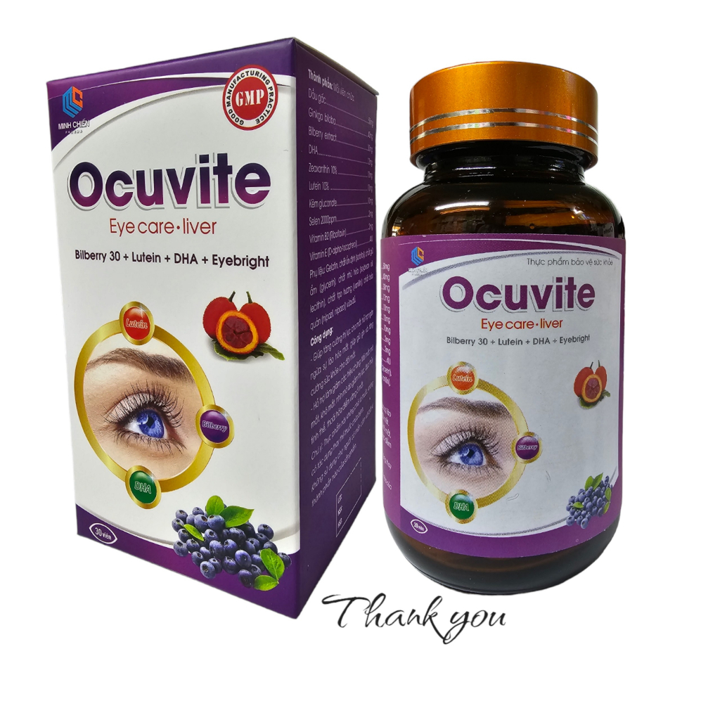 Viên uống bổ mắt OCUVITE Eye care liver lọ 30 viên giúp sáng mắt,tăng ...
