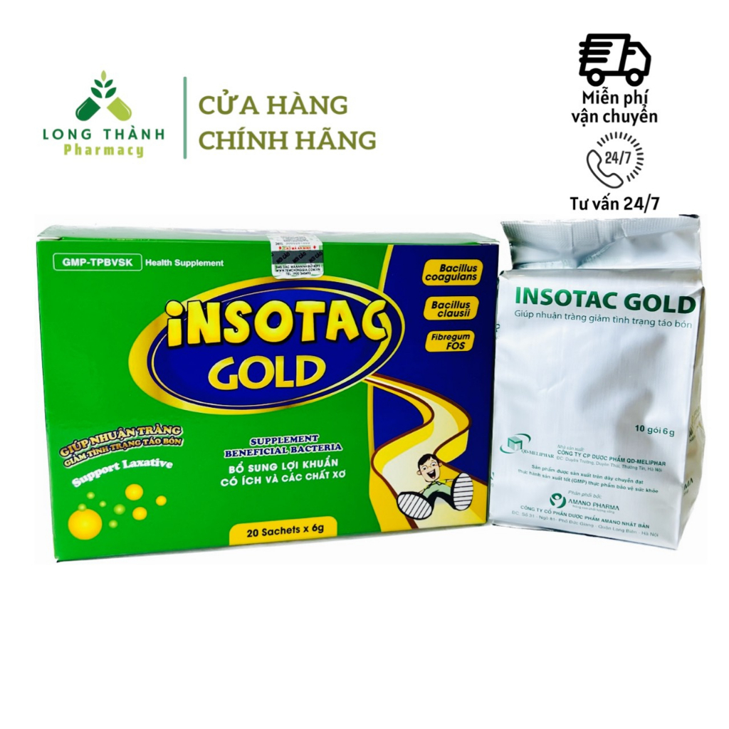 Thực phẩm bổ sung chất xơ Insotac Gold - bổ sung lợi khuẩn, giúp nhuận ...