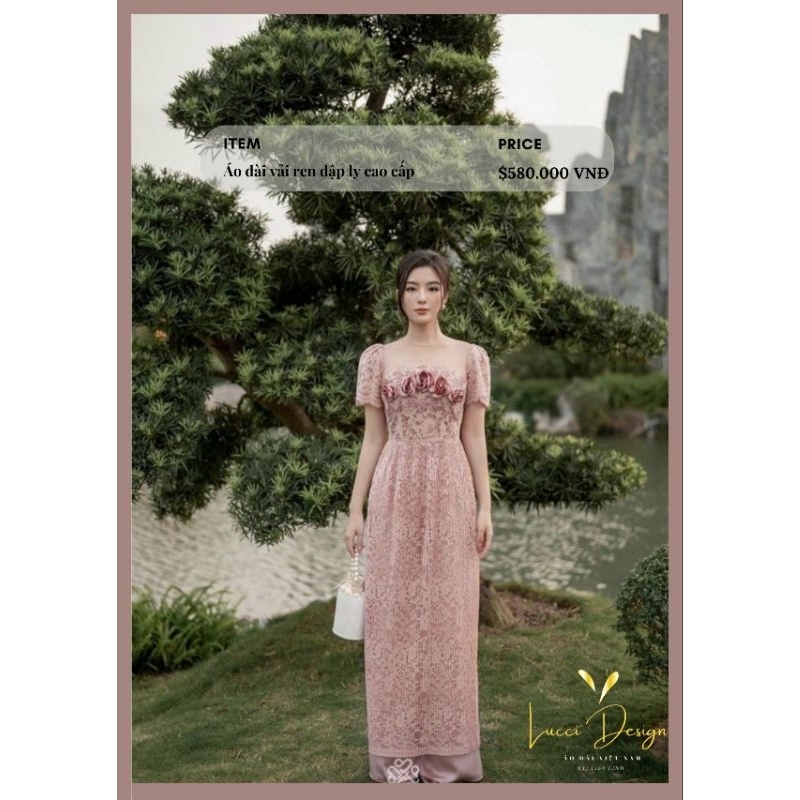 Áo dài Ren Louisa nàng thơ cao quý by Lucci.Design | Shopee Việt Nam