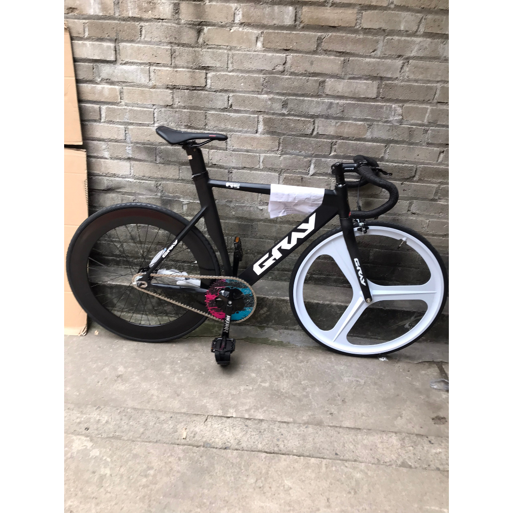 Xe đạp fixed gear Gray f15 màu đen, 3 đao cao cấp mới 100% | Shopee ...