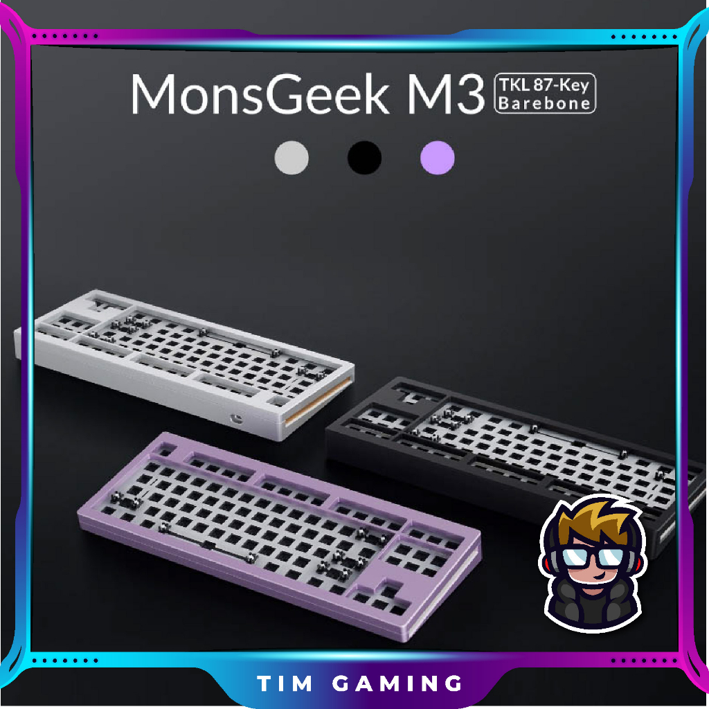 Kit bàn phím cơ MonsGeek M3 QMK (Full Nhôm – Mạch xuôi – QMK / VIA ...