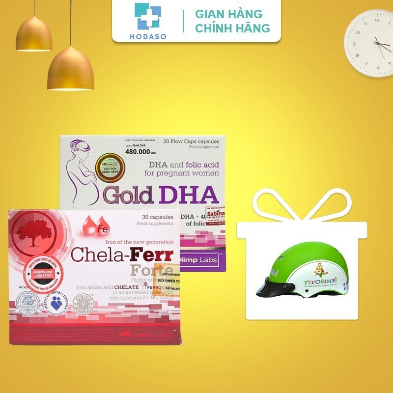 [Chính Hãng] Bộ đôi sắt Chela Ferr Forte và Gold DHA (Olimp labs) Cho ...