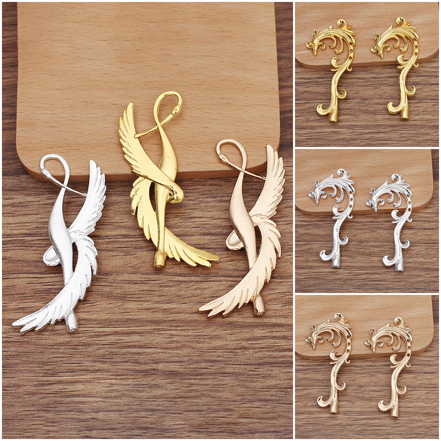 Phiến đúc họa tiết phượng hoàng chim hạc quay đầu nguyên làm trâm làm trang sức cổ trang cosplay ...